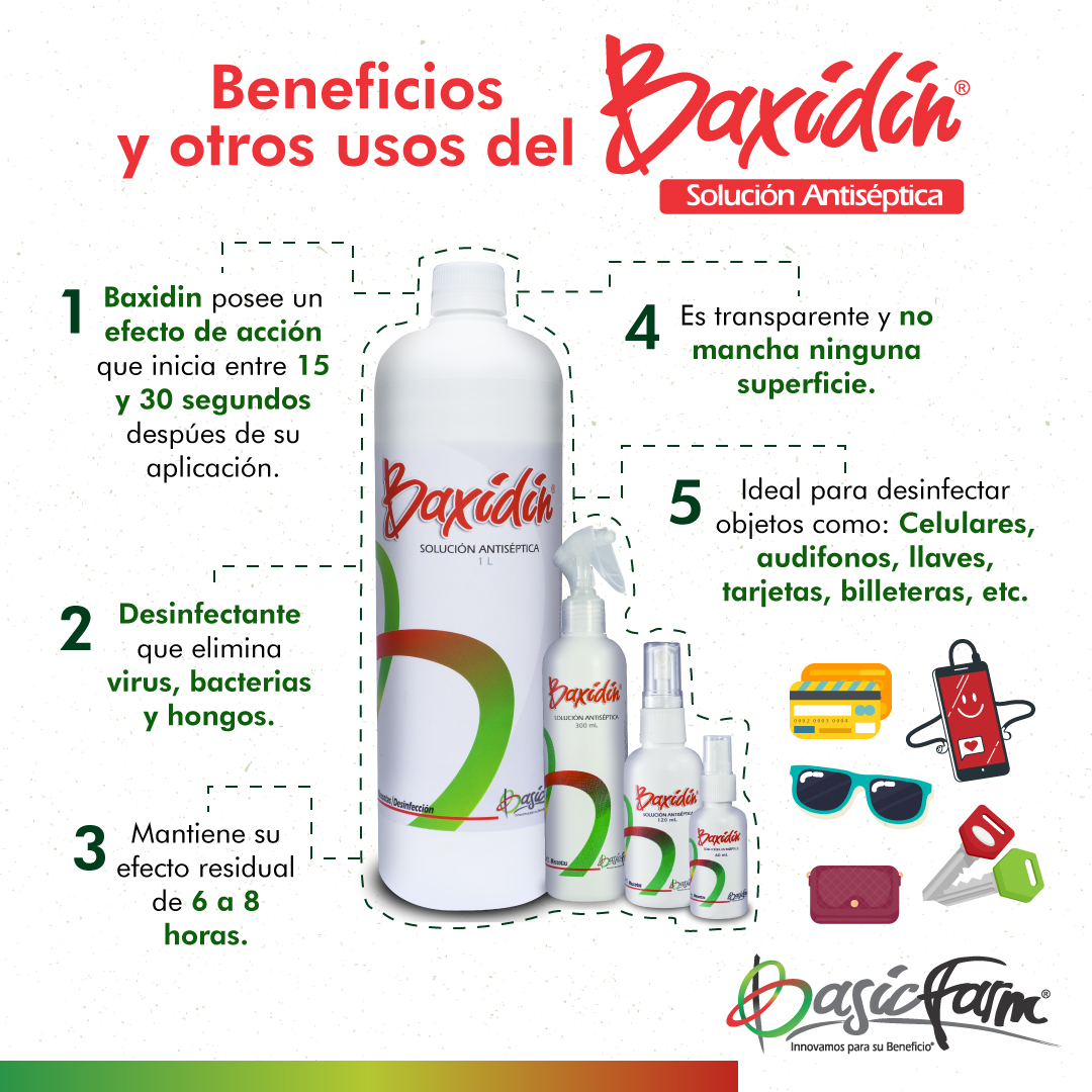 Solución antiséptica Baxidin | Productos de veterinaria | Basic Farm